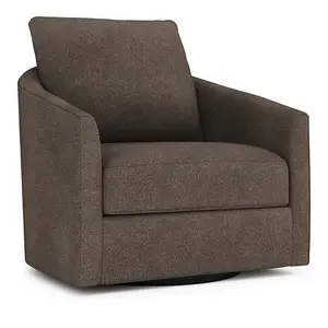 BERNHARDT Grenada Swivel Chair - Taupe Fabric - D