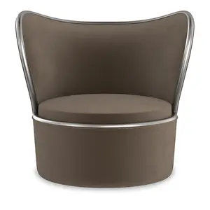 CARACOLE Mariposa Swivel Chair - Charcoal Leaf/mushroom