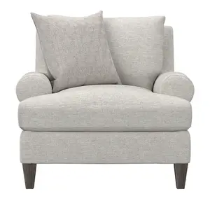 BERNHARDT Isabella Gray Fabric Chair - - Grey