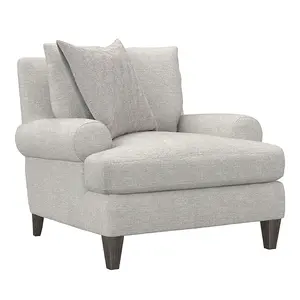 BERNHARDT Isabella Gray Fabric Chair Portobello