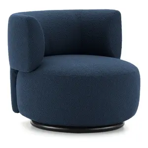 KARTELL K Waiting Curved Armchair - Boucle Blue