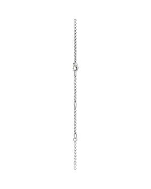 John Hardy Sterling Diamond Circle Pendant Necklace