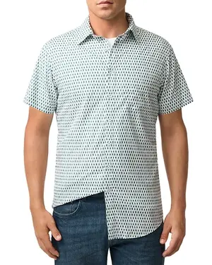 Rodd & Gunn Byron Slim Fit Short Sleeve Shirt - Avocado