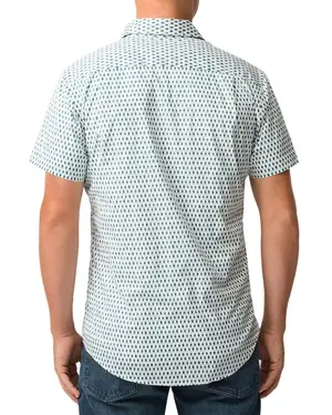 Rodd & Gunn Byron Slim Fit Short Sleeve Shirt - Avocado