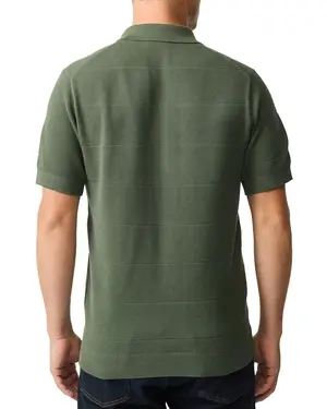 Rodd & Gunn Masons Regular Fit Flat Knit Polo Shirt - Forest