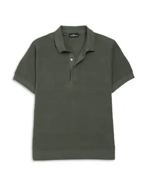 Rodd & Gunn Masons Regular Fit Flat Knit Polo Shirt - Forest