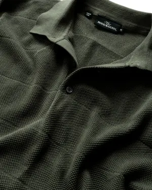 Rodd & Gunn Masons Regular Fit Flat Knit Polo Shirt - Forest
