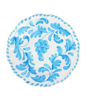 VIETRI Arezzo Aqua Salad Plate - Turquoise/