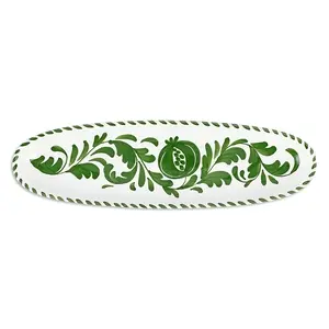 VIETRI Arezzo Narrow Oval Platter - Green