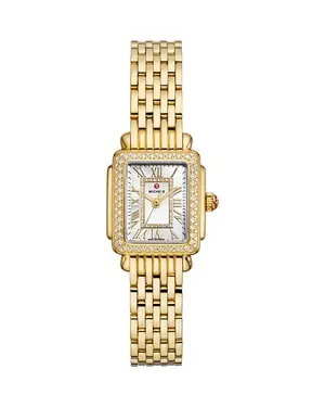 Michele Deco Madison Mini Watch - Mother Of Pearl/gold