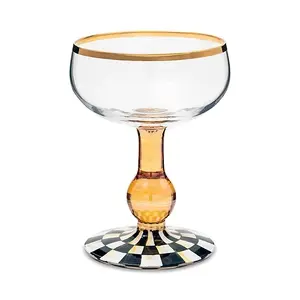 MACKENZIE-CHILDS Courtly Check Coupe Glass - No Color