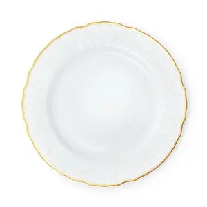 ANNA WEATHERLEY Simply Anna Gold Dinner Plate - White/gold