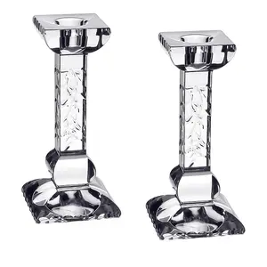 WILLIAM YEOWARD CRYSTAL Nicola Candlestick Pair - No Color