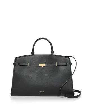 DEMELLIER The Hudson Leather Tote - Black