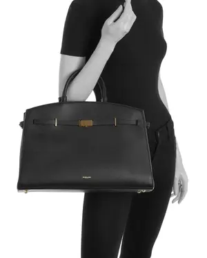 DEMELLIER The Hudson Leather Tote - Black