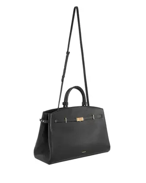 DEMELLIER The Hudson Leather Tote - Black
