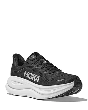 HOKA® Bondi 9 Running Sneakers Black/white