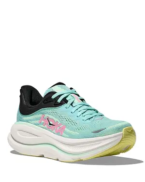 HOKA Bondi Running Sneakers - Blue Spark/mint Fluorite
