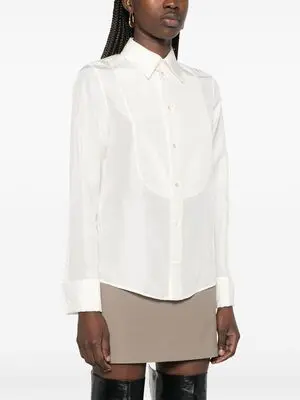 Burberry Silk Shirt - Neutrals