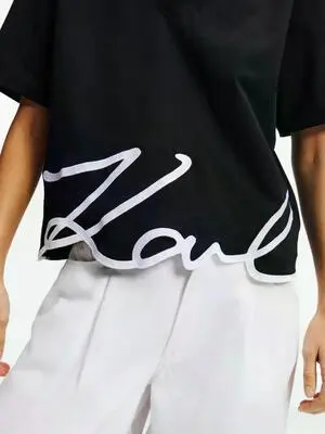 Karl Lagerfeld Signature T-shirt - Black