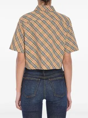 Burberry Cropped Tartan Shirt