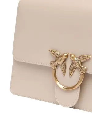 Pinko Medium Love One Handbag - Neutrals