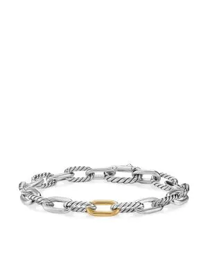David Yurman David Yurman 18kt Yellow Gold And Sterling Silver DY Madison® Chain Bracelet Silver