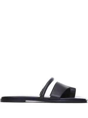 VIC MATIE Leather Sandals - Black
