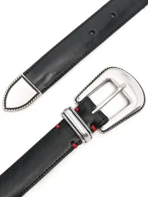 Eleventy Leather Belt