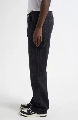 Amiri Debossed Ma Quad Carpenter Jeans - Vintage Black