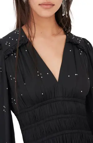 Maje Star Strass Earrings - Crystal