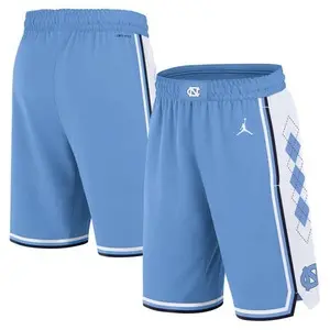 JORDAN BRAND North Carolina Tar Heels Road Replica Performance Basketball Shorts - Light Blue