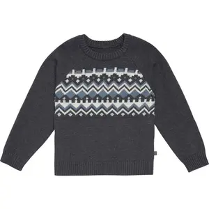 MODERN MOMENTS™ BY GERBER Fair Isle Sweater - Dark Grey