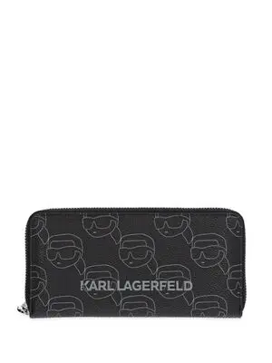 Karl Lagerfeld Ikon Mono Wallet - Black