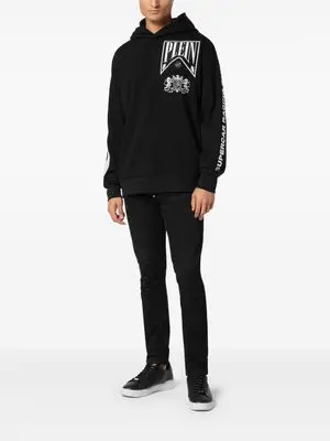 Philipp Plein Flame Racing Hoodie