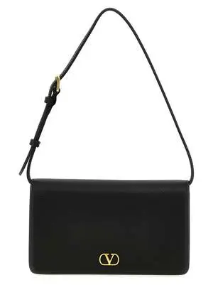 Valentino Garavani Vlogo Signature Shoulder Bag - Black