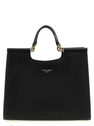 Dolce & Gabbana Small Sicily Shopping Bag - Black