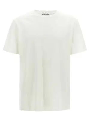 JIL SANDER Logo Patch T Shirt - White