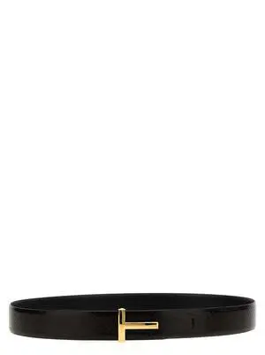TOM FORD Tom Ford Logo Reversible Belt Multicolor