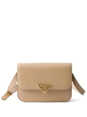Prada Embleme Shoulder Bag - Neutrals