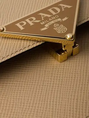 Prada Embleme Shoulder Bag - Neutrals