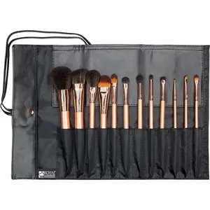 OMNIA BRUSH Rose Gold 13pc Wrap Makeup Brush Set - Black