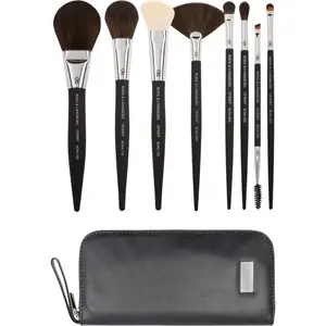 OMNIA BRUSH Pro Travel 8pc Makeup Brush Set - Black