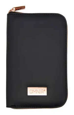 OMNIA BRUSH Rose Gold 9pc Makeup Travel Brush Set