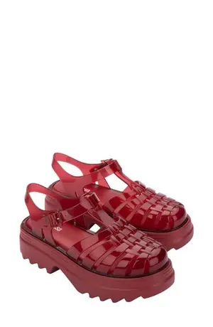 Melissa Melissa Possession Platform II Sandal Transparent Red