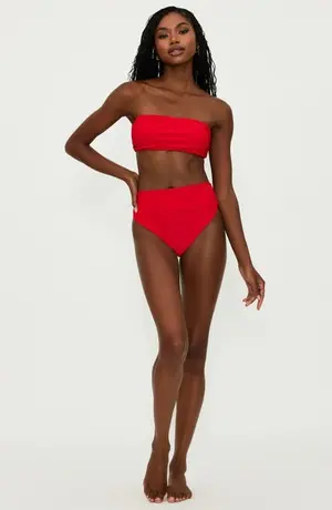 Beach Riot Kelsey Bikini Top - Red