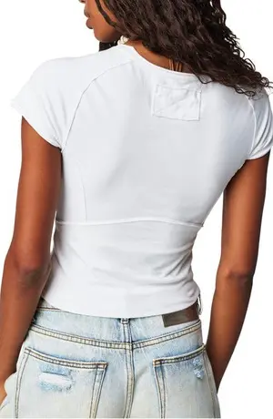 Free People Protagonist Crop Tee - Ivory