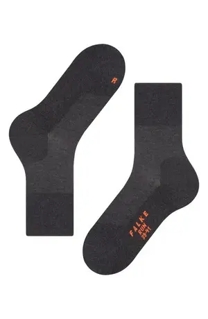 Falke Run Crew Socks - Dark Grey