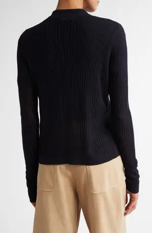 Max Mara Kassel Silk & Wool Rib Cardigan