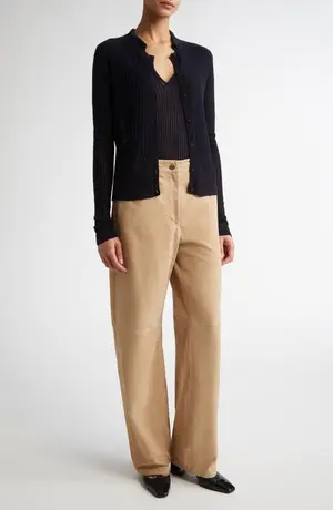 Max Mara Egrege Silk & Wool Rib Sweater